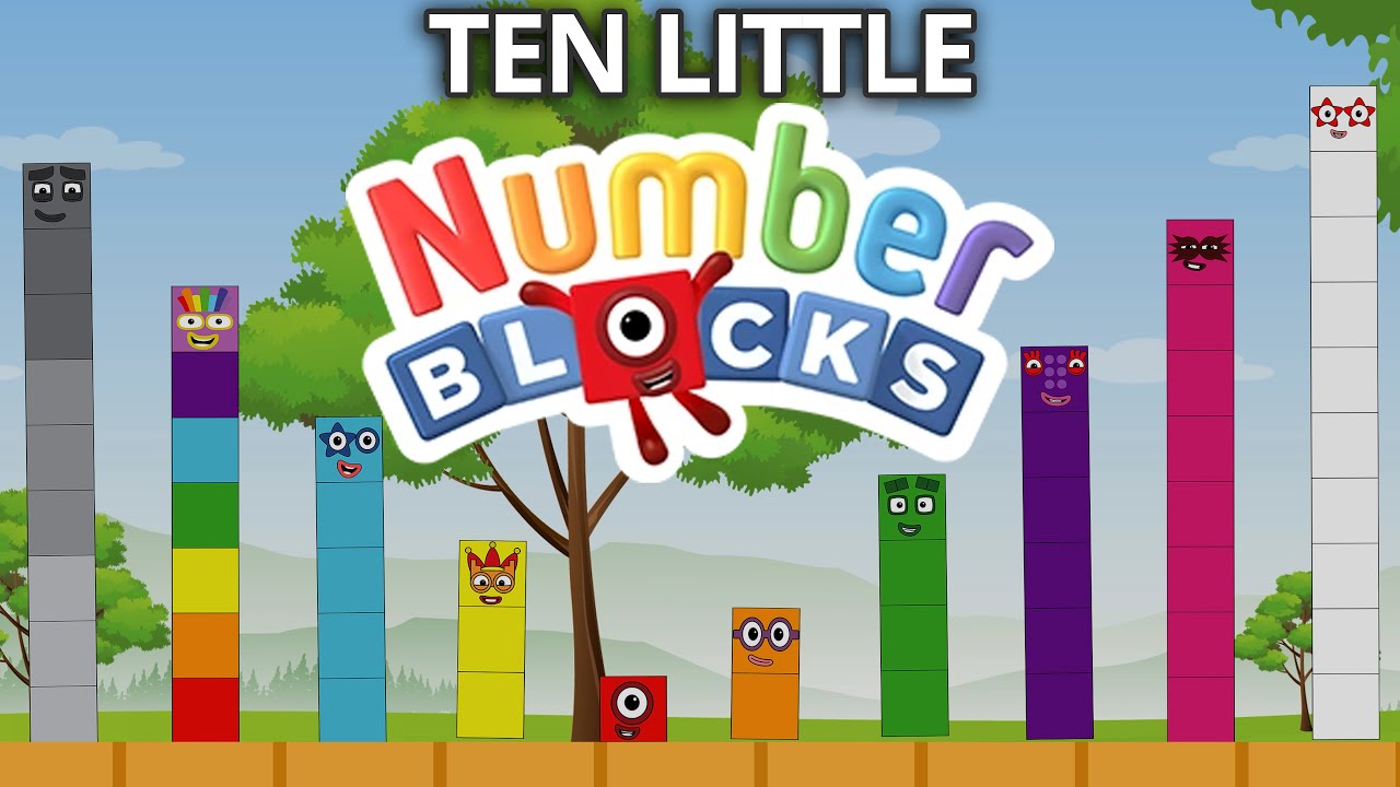 Ten Little Numberblocks Sitting On A Wall - Based on Ten Green Bottles ...