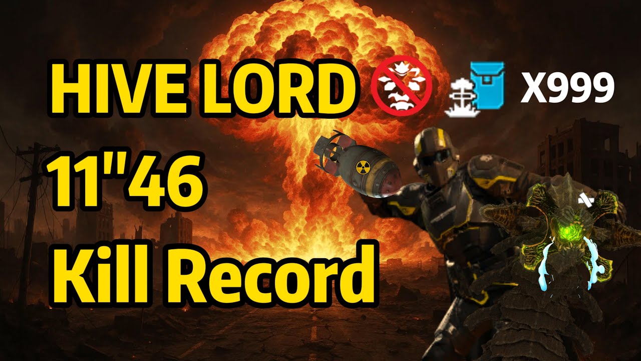 [Helldiver 2] 11''46! New HiveLord Kill Record - YouTube