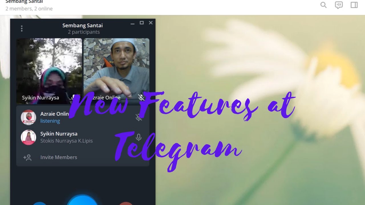 Voice Chat Group di Telegram macam Google Meeting dan Zoom - YouTube