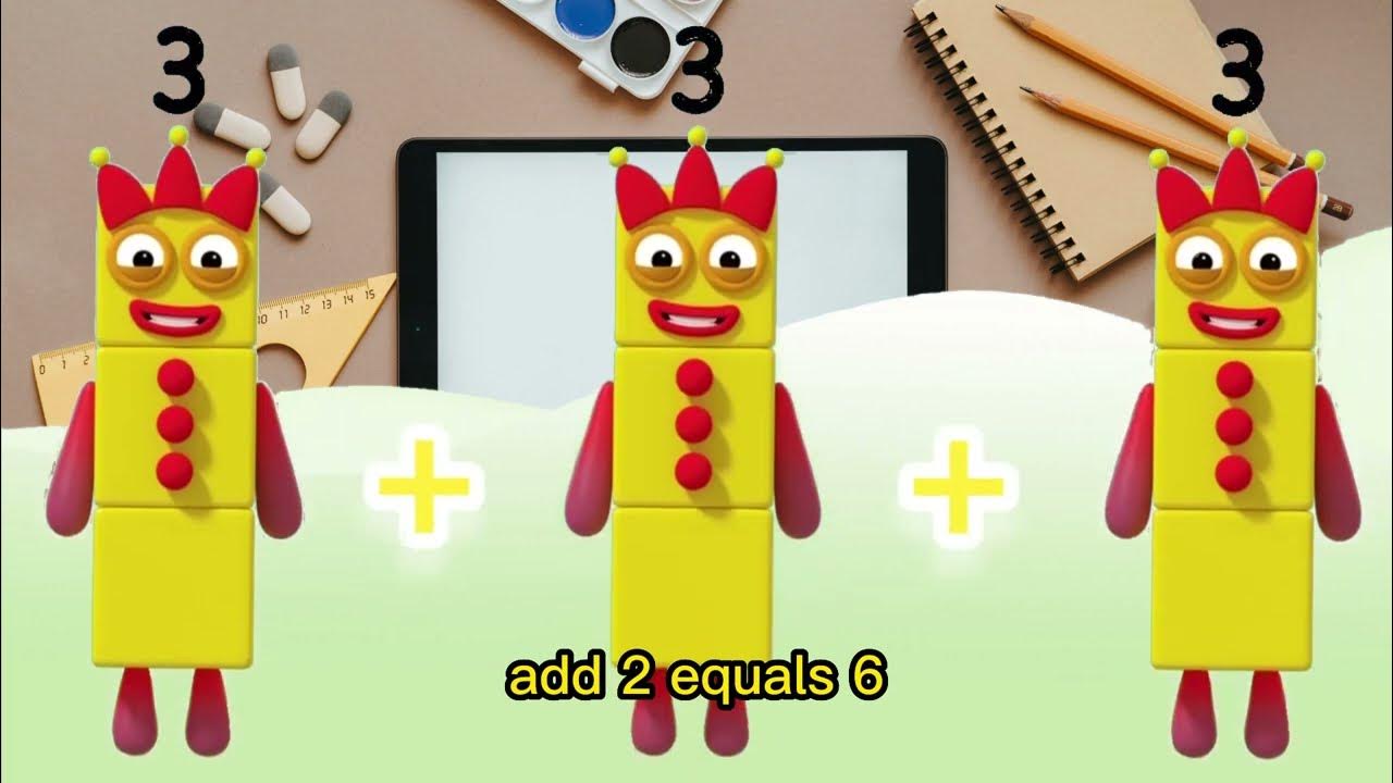 Numberblocks game counting adding numbers | Learn to count | addition 3 duplicate - YouTube