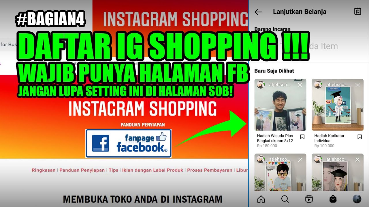 BUAT HALAMAN FB UNTUK JUALAN DI TOKO ONLINE INSTAGRAM - CARA DAFTAR ...