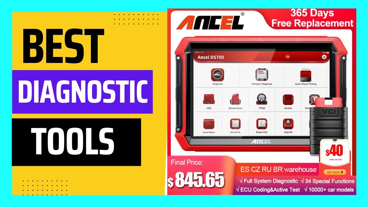 ANCEL DS700 OBD2 Diagnostic Tools - YouTube