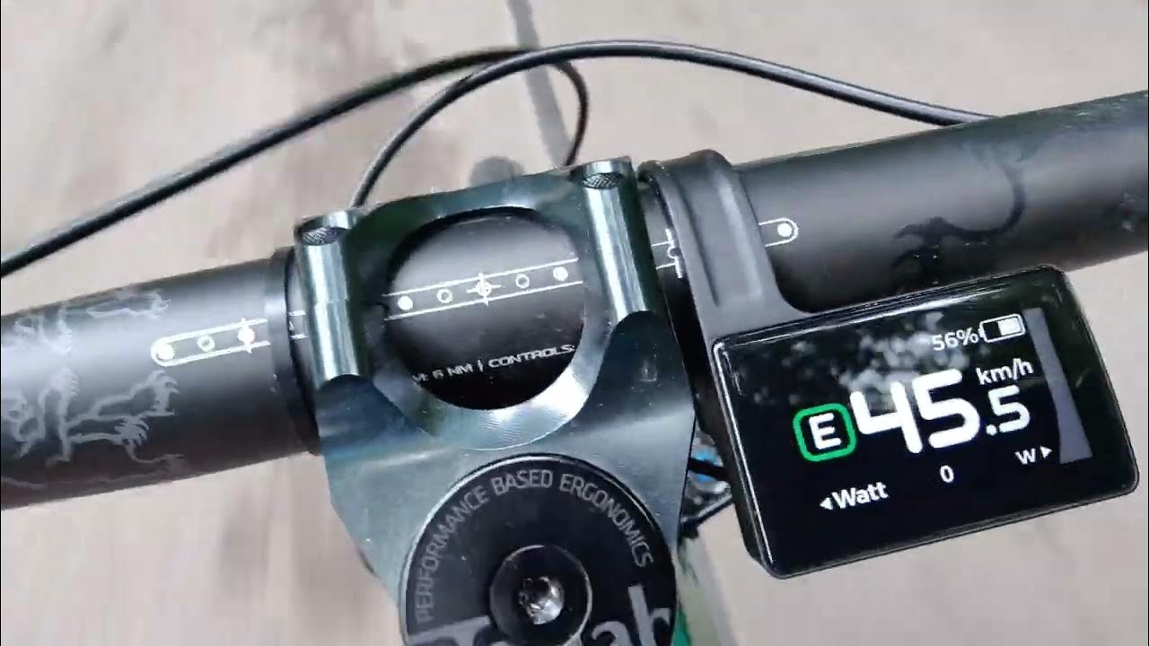 Bafang M560 - over 45 kmh with thumb throttle. - YouTube