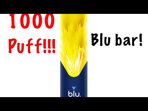 New! Big!Blu Bar 1000 Puff disposable with removable battery review ...