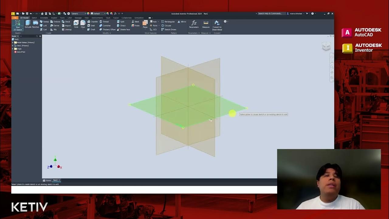 Getting Started with Inventor Sketches | AutoCAD to Inventor 101 [KETIV Virtual Academy] - YouTube