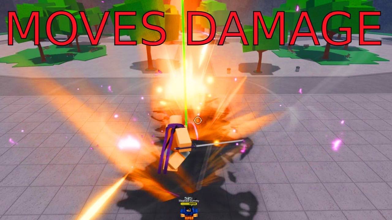 DAMAGE OF ALL MOVES In Roblox The Strongest Battlegrounds - YouTube