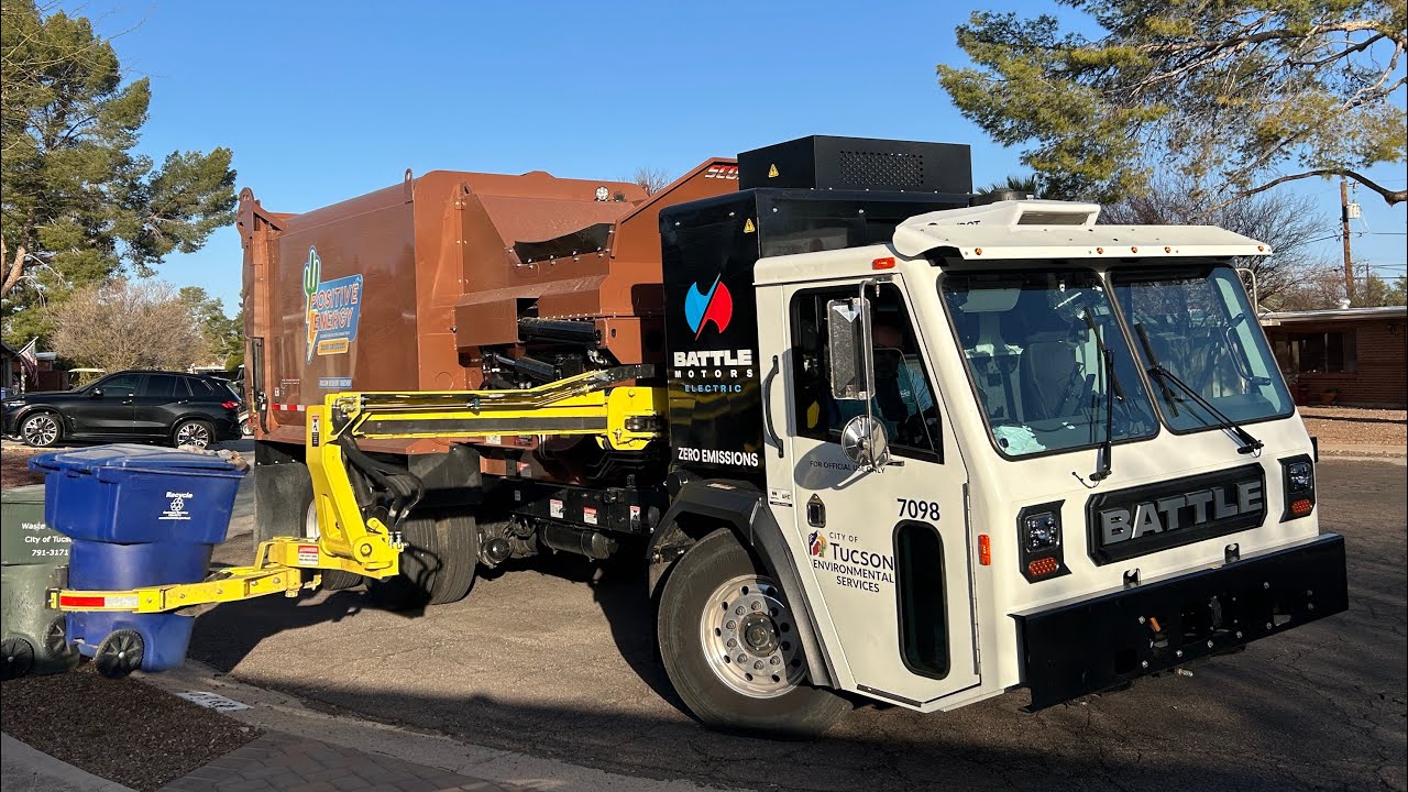 The City of Tucson's First Electric Scorpion Garbage Truck! - YouTube