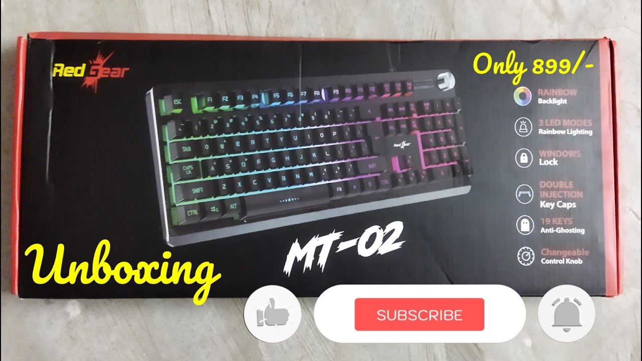 Redgear MT02 Gaming Keyboard | Redgear MT02 Unboxing | Gaming Keyboard ...