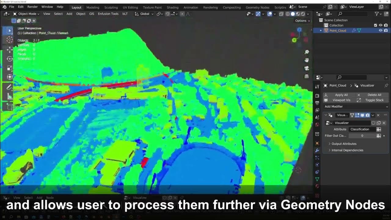 LiDAR dataset visualization with Geometry Nodes - YouTube