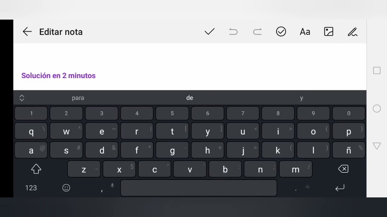 Mover el cursor con la tecla espacio ANDROID - YouTube