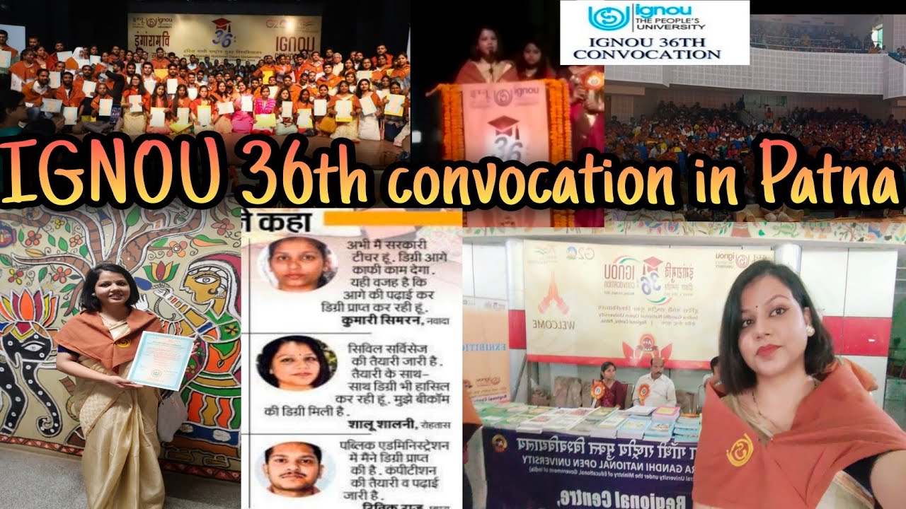 I attended 36th IGNOU convocation🎓& received degree after 5 years they ...