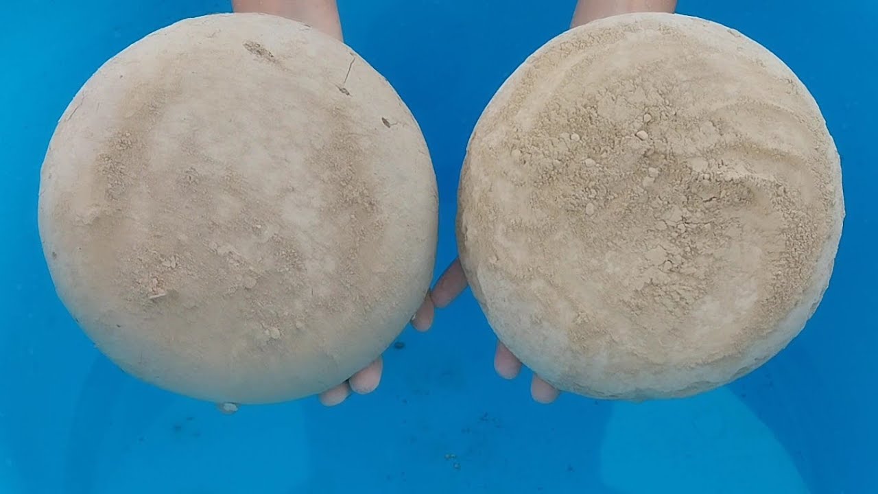 Pure mud dirt chunks&shapes Crumble in Water - YouTube