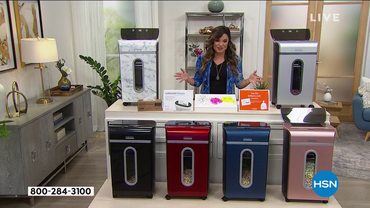 Embassy Elite Autoshred 140Sheet Micro Paper Shredder - YouTube