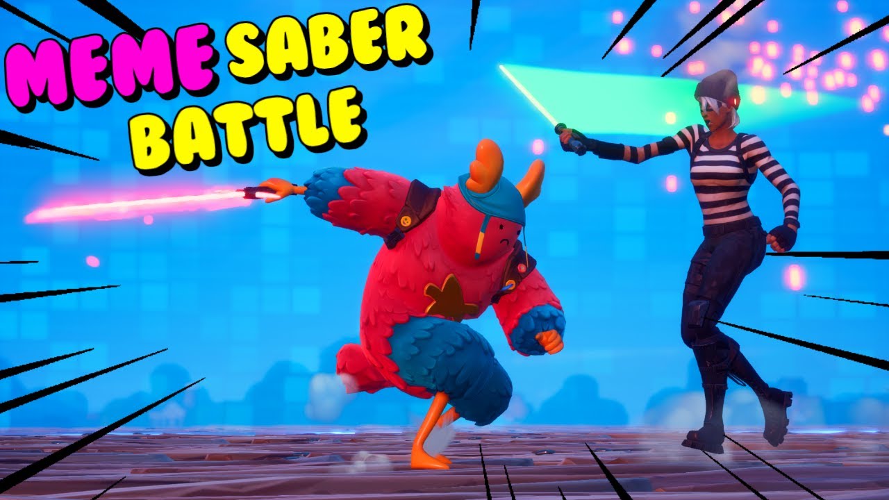 STAR WARS LIGHTSABER BATTLES in Fortnite - Ceeday & Fe4rless DANK MEME ...