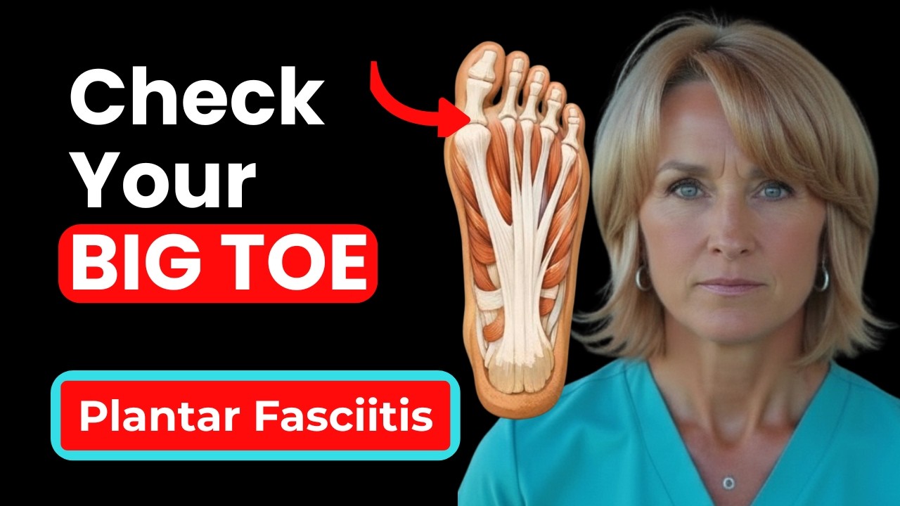 If Your Plantar Fasciitis Won't Go Away, Check Your BIG TOE (Hallux ...