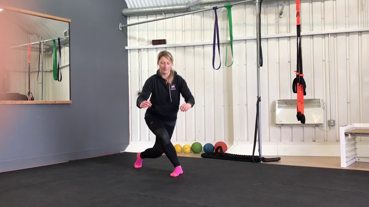 Diagonal squats - YouTube