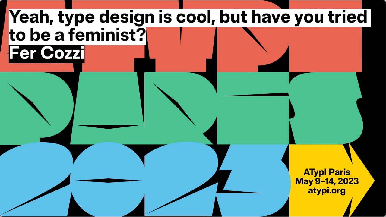 Yeah, type design is cool, but have you tried to be a feminist? | Fer ...