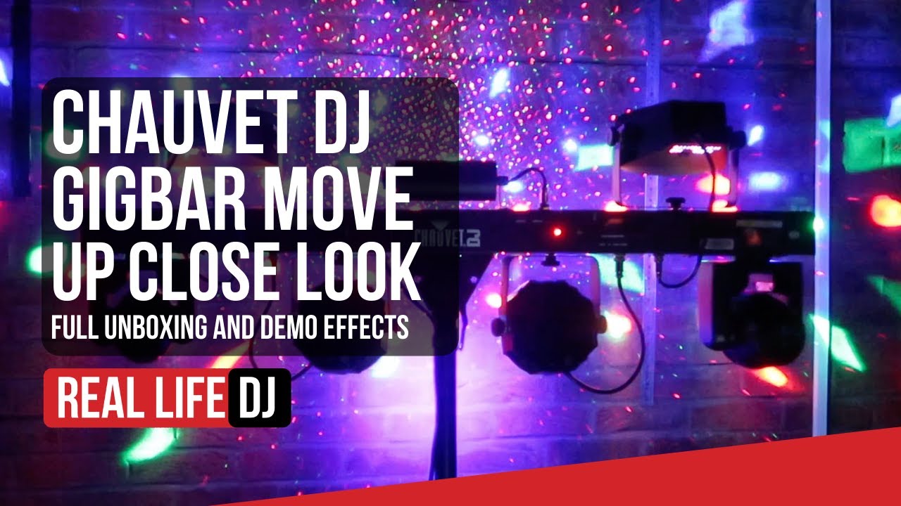 Chauvet DJ GigBAR Move Up Close Look Full Unboxing and Demo - YouTube