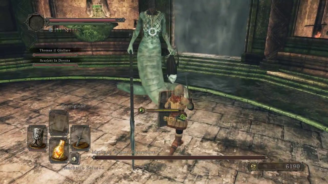 Dark Souls 2 SOTFS - Bossfight Mytha, the Baneful Queen with Jester ...