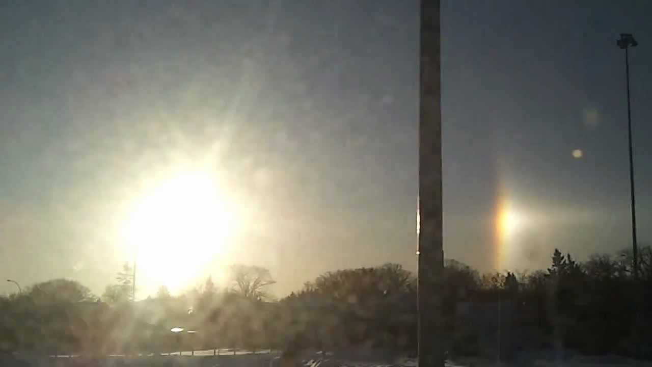 Three Suns in the sky - Parhelion (Sun dog) - YouTube