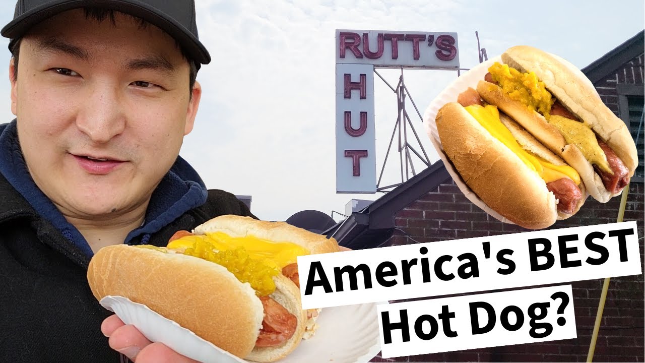 Trying RUTT'S HUT "America's Best Hot Dog!" Worth The Hype? - YouTube