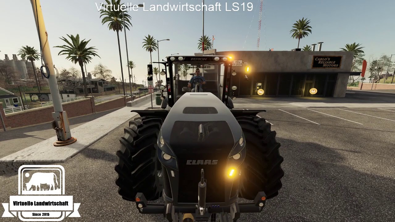 FS19 ClaasXerion Led Blitzleisten/ Front& Spiegel Blitzer Umbau - YouTube