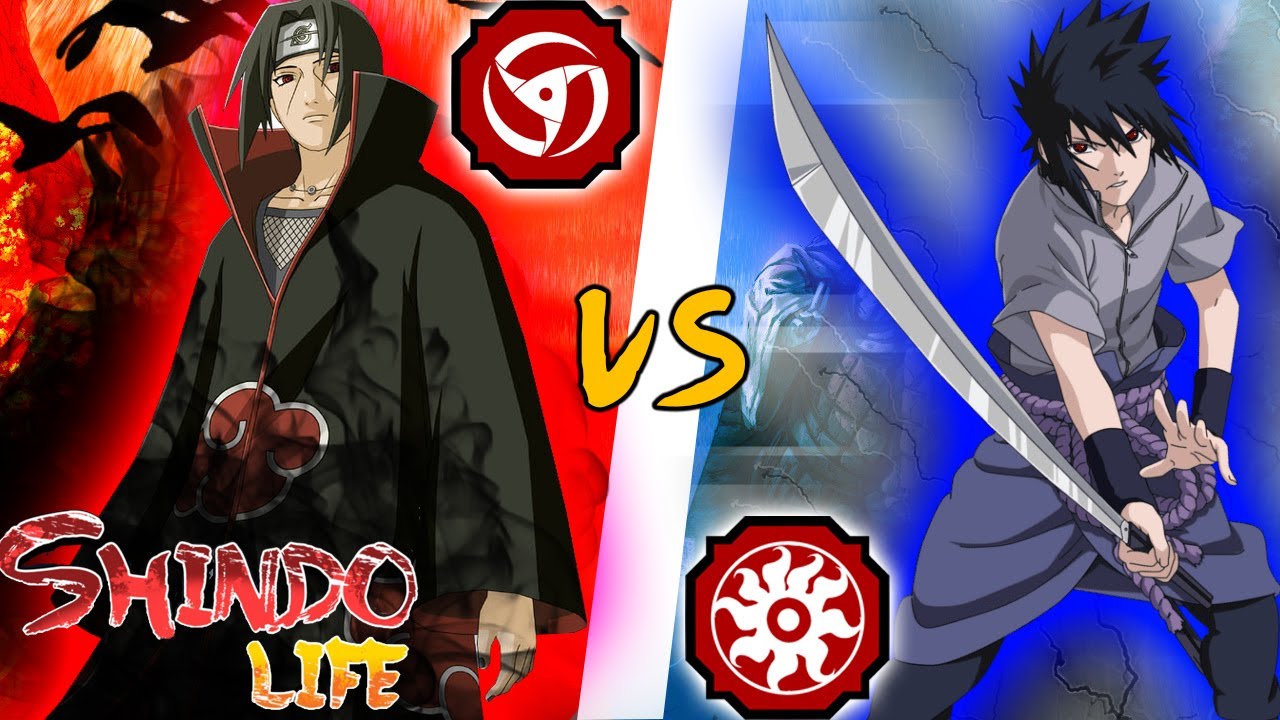 SHINDO LIFE *BANKAI AKUMA vs RAION AKUMA*|SHINDO LIFE ITACHI VS SASUKE ...
