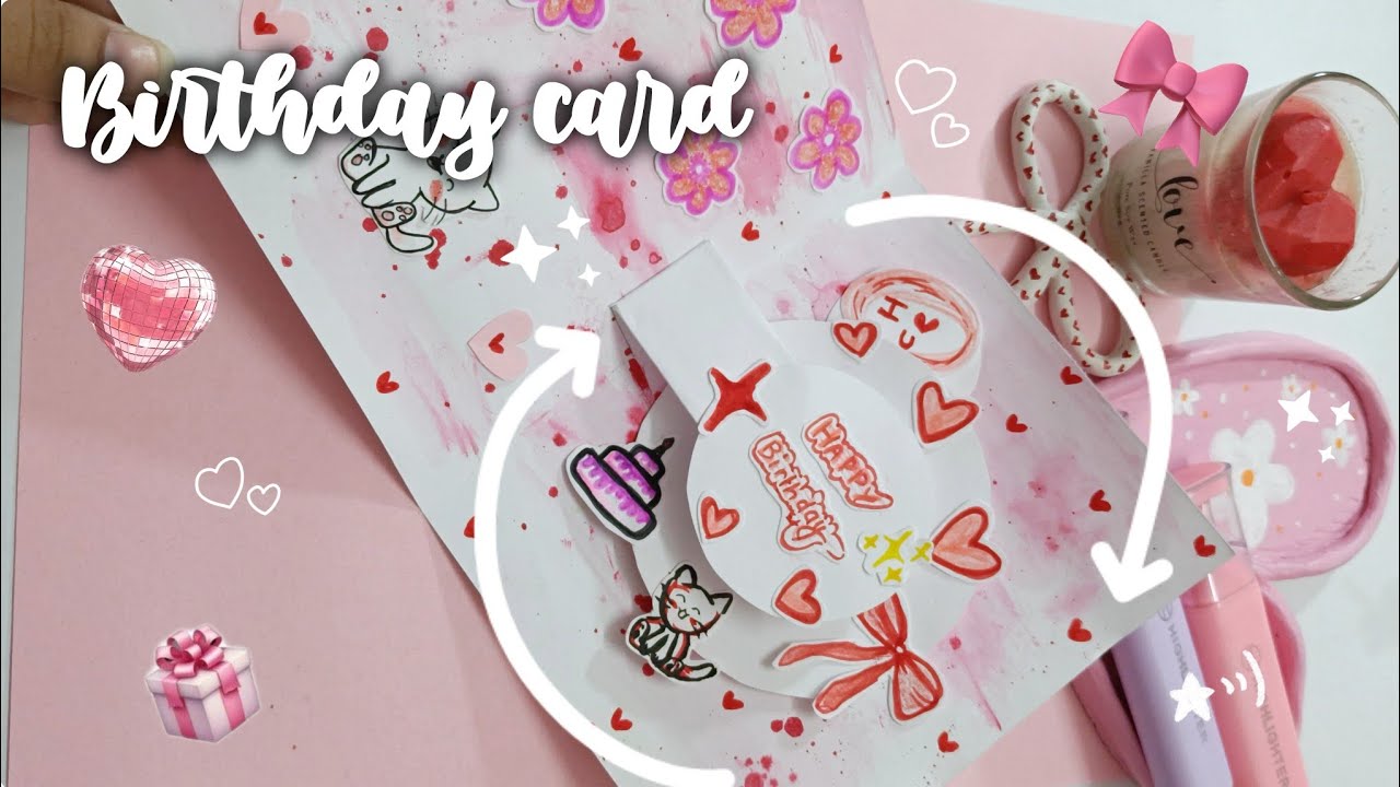 DIY Rotating Birthday Card | cute gift ideas | Birthday Gift Ideas ...