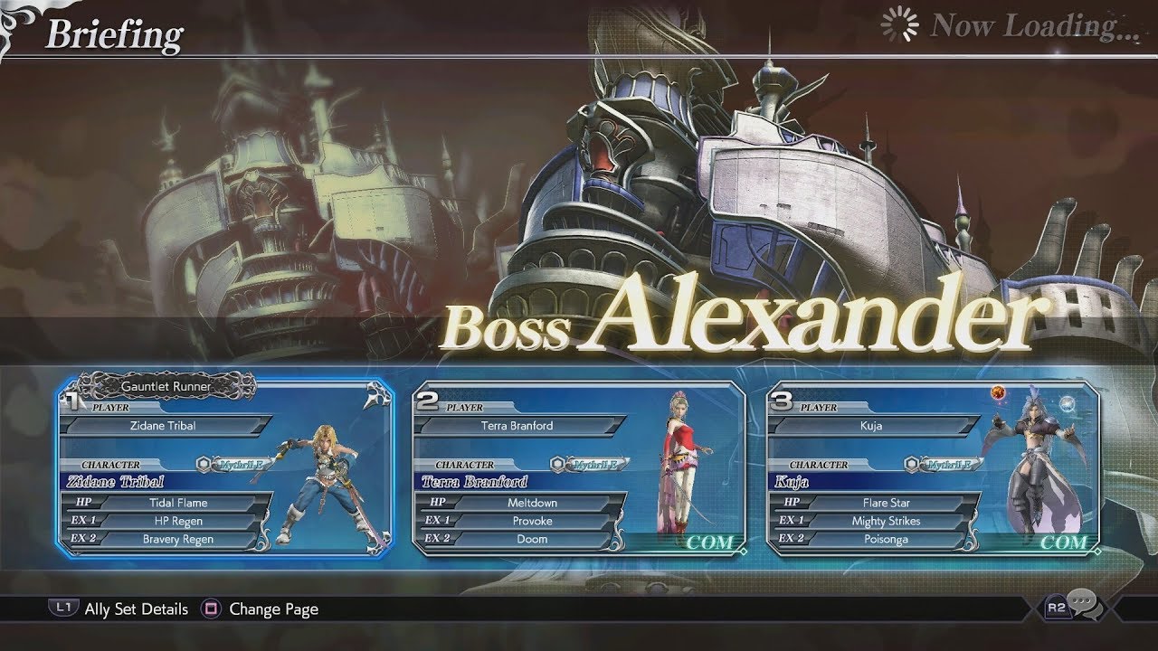 Dissidia Final Fantasy NT - Alexander Boss Battle Gameplay Walkthrough ...