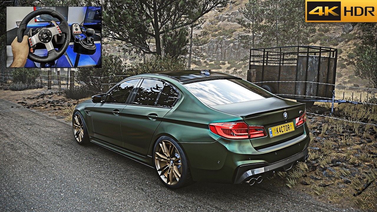 BMW M5 F90 900HP - FORZA HORİZON 5 l LOGİTECH G27 GAMEPLAY - YouTube