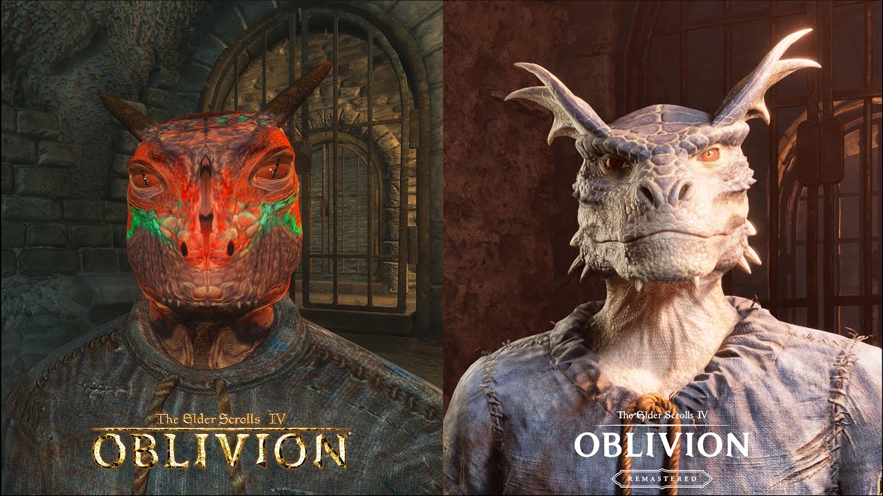 The Elder Scrolls IV Oblivion Orginal vs Remaster Graphics Comparison ...
