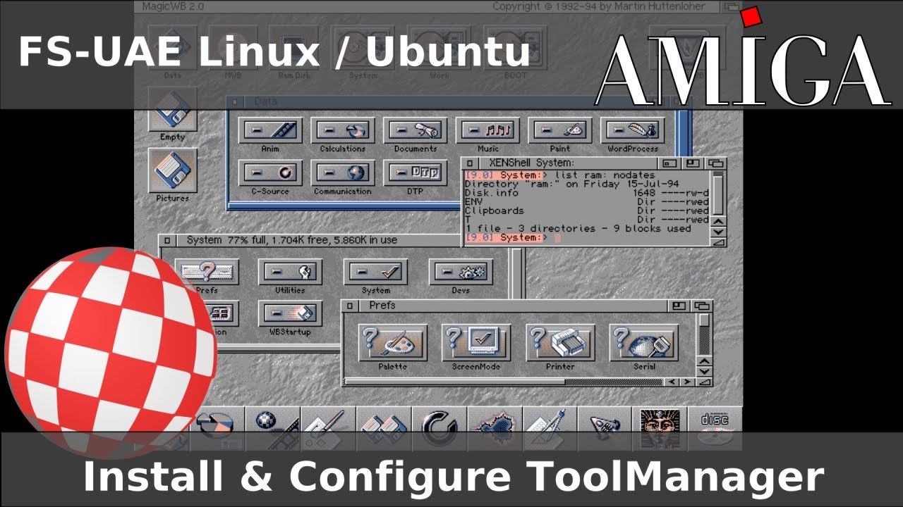 Amiga Emulation 12: Install & Configure ToolManager. Docks in Workbench ...