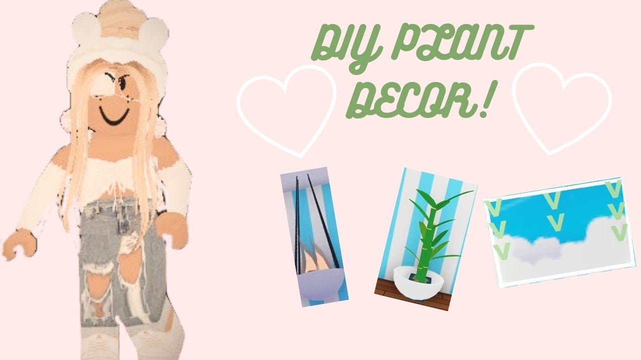 DIY PLANT DECOR!! ADOPT ME DIYSs - YouTube