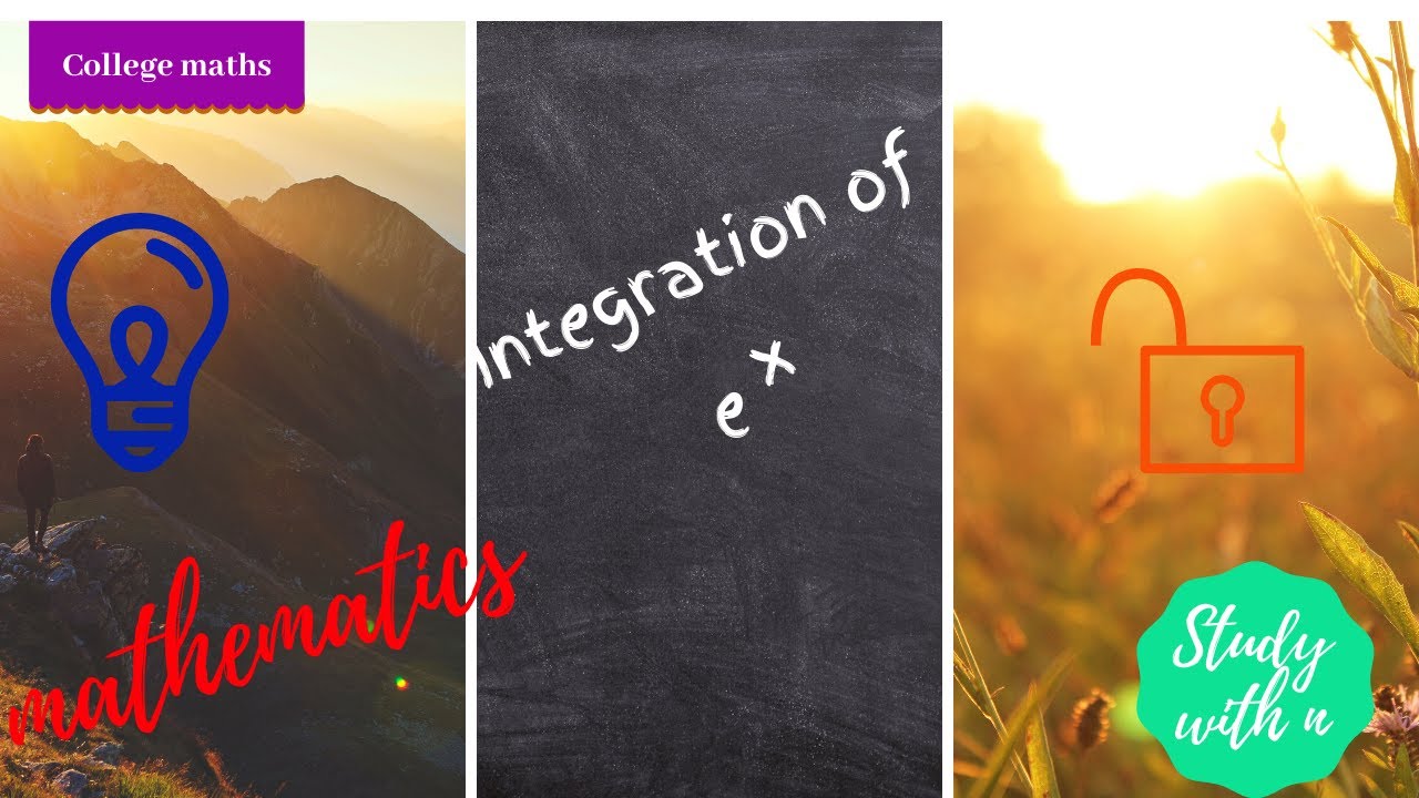Integration: Integration of e to the power x - YouTube