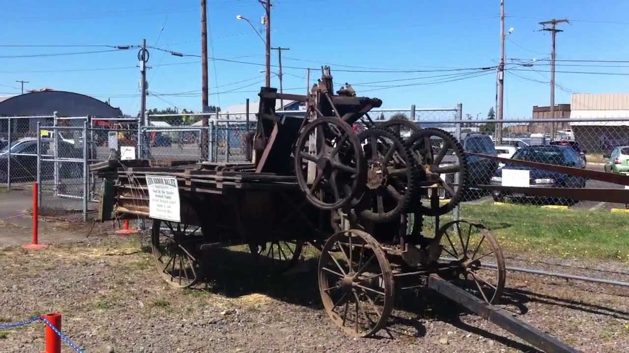 Steam powered Tractor and Baler Circa. 1918 - YouTube