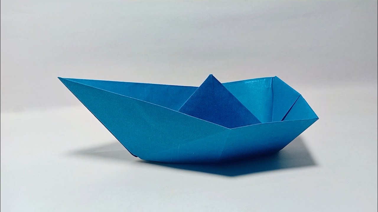 How to make a boat origami - easy paper boat origami - YouTube