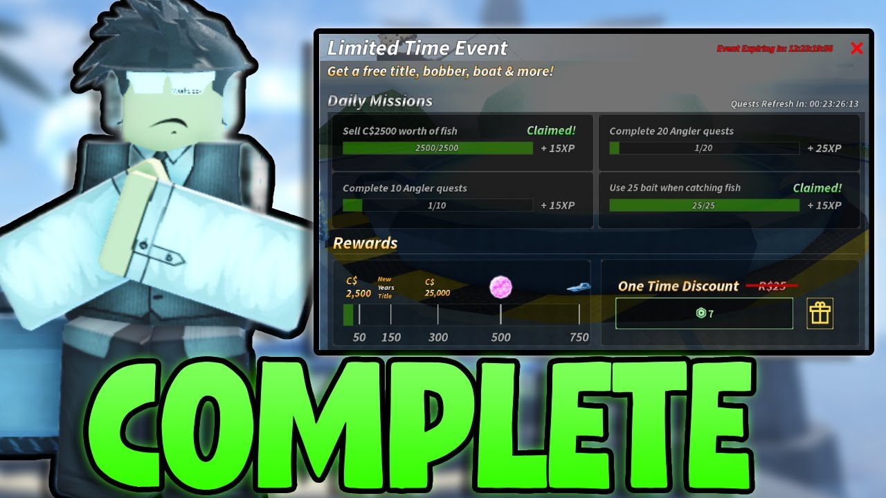 FASTEST Way To Complete Limited Event Fisch Quest! Complete Fisch Quest ...
