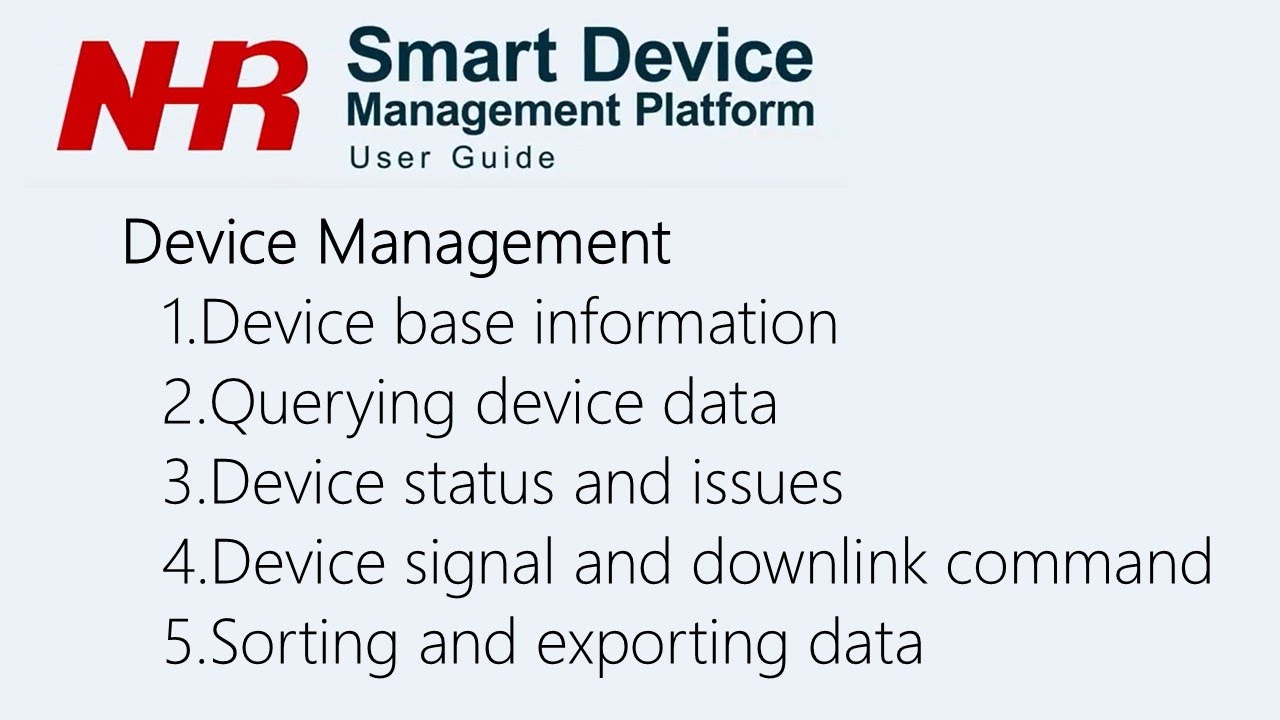 Episode 3: Smart Device Management Platform: Device Management - YouTube