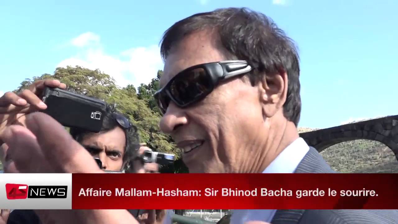 Affaire Mallam-Hasham: Sir Bhinod Bacha garde le sourire - YouTube