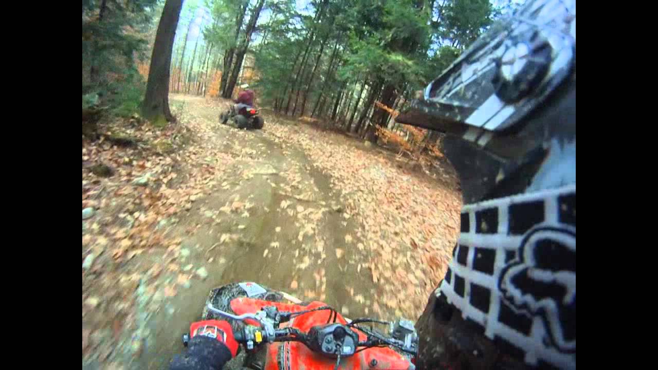 New Hampshire ATV Riding -Go pro- Long Trail - YouTube
