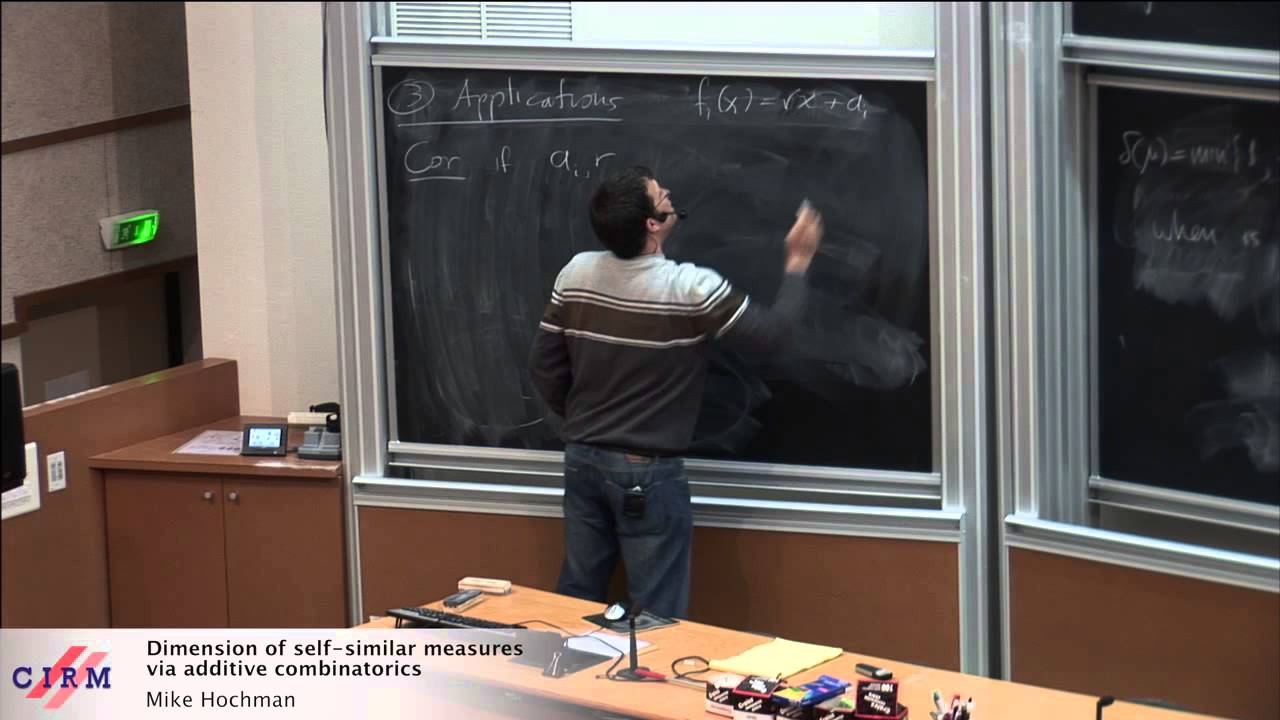 Mike Hochman: Dimension of self-similar measures via additive ...
