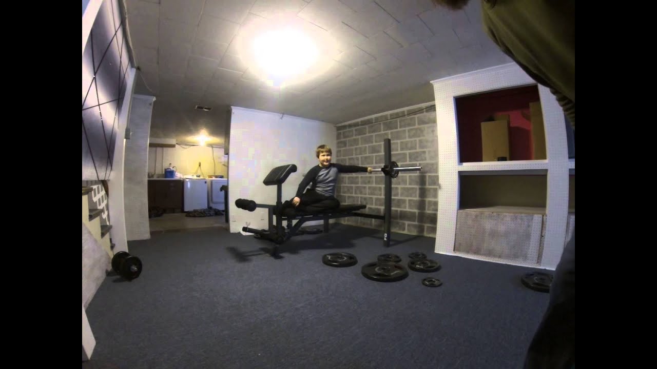 7 Year old bench pressing 55 lbs. - YouTube
