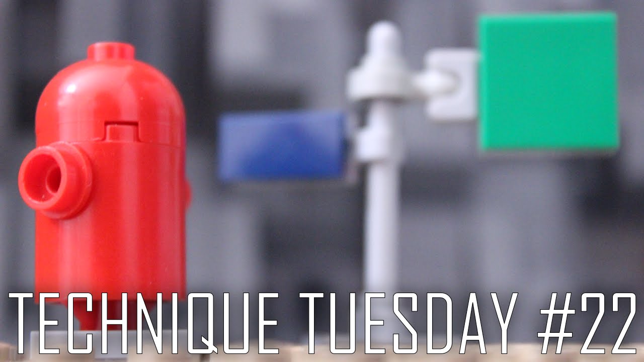 LEGO Technique Tuesday #22 - City Month - Fire Hydrant and Street Sign ...