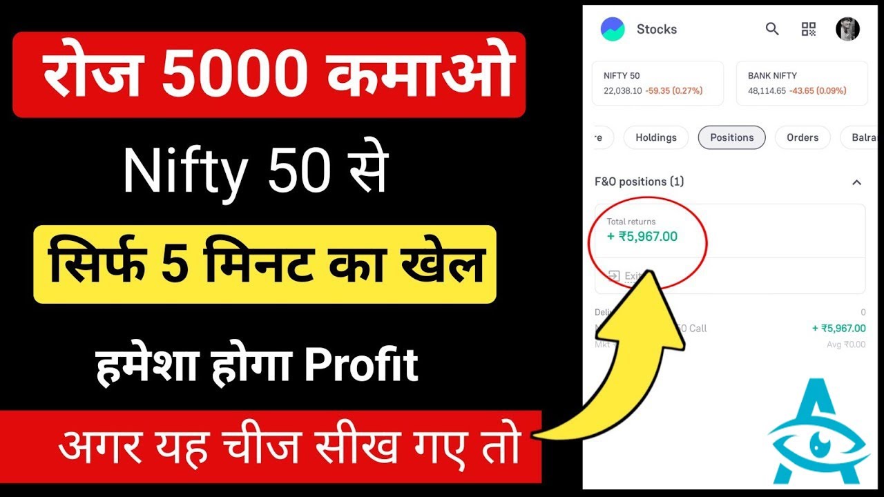 500 rs se option trending kare | Roj 5000 kaise kamaye nifty 50 option ...