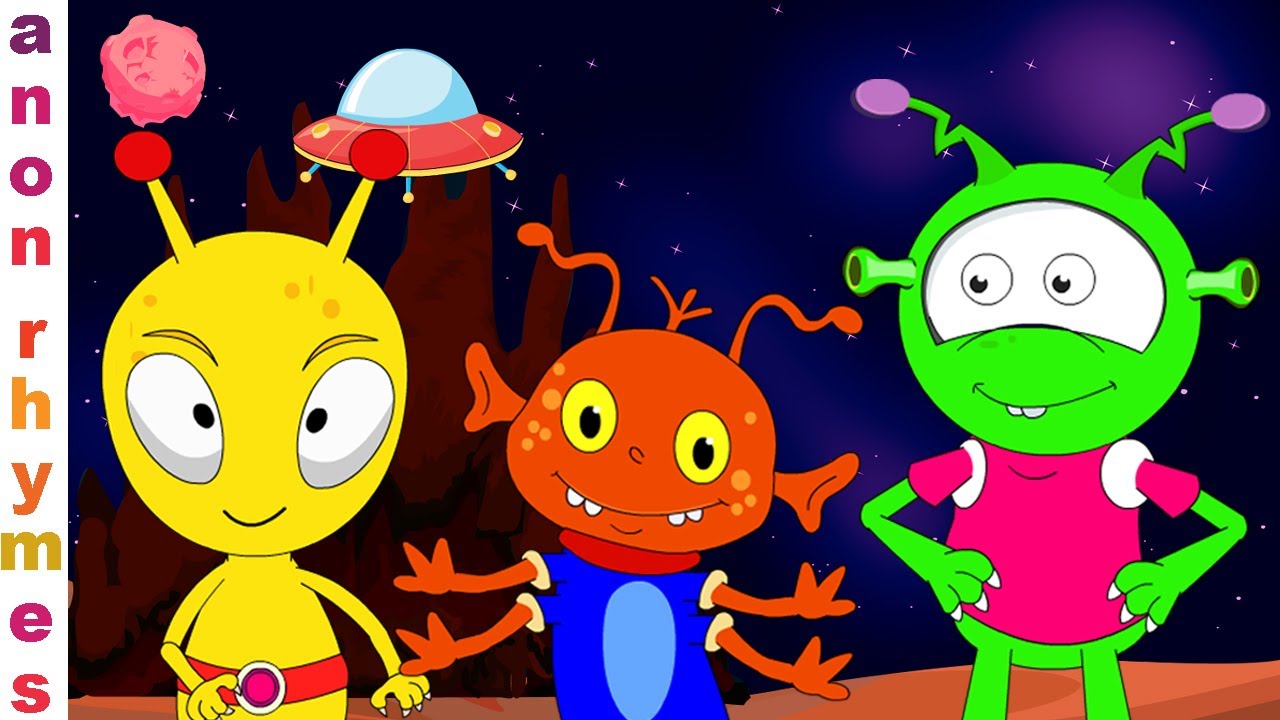 Nursery Rhymes & Kids Songs | Alien Finger Family For Kids | Finger ...