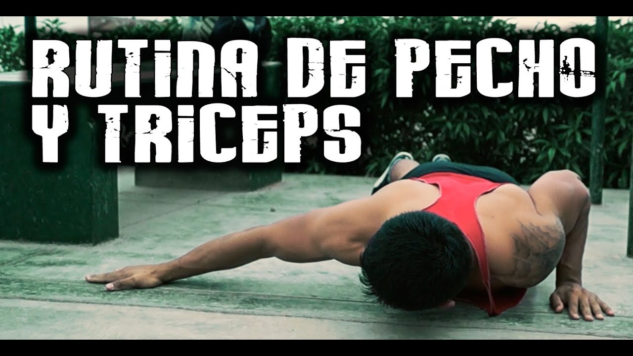 Rutina De Pecho Y Triceps Con Peso Corporal (Lagartijas) - YouTube