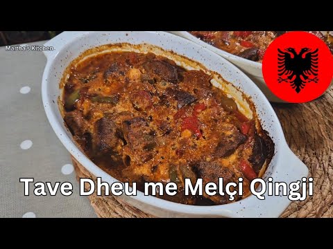 Tave Dheu me Melçi Qingji Tradicionale Shqiptare 🇦🇱 | Lamb Liver baked ...