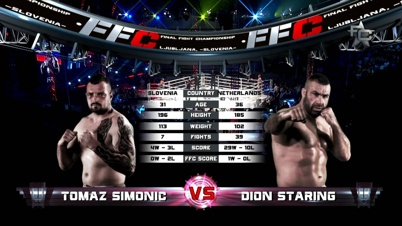 Dion Staring vs. Tomaž Simonič (FFC 12) - YouTube