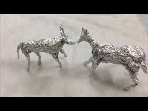 DIY foil paper art - Deer - YouTube