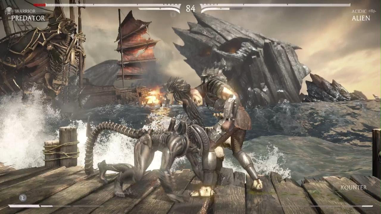 Mortal Kombat X predator vs xenomorph - YouTube